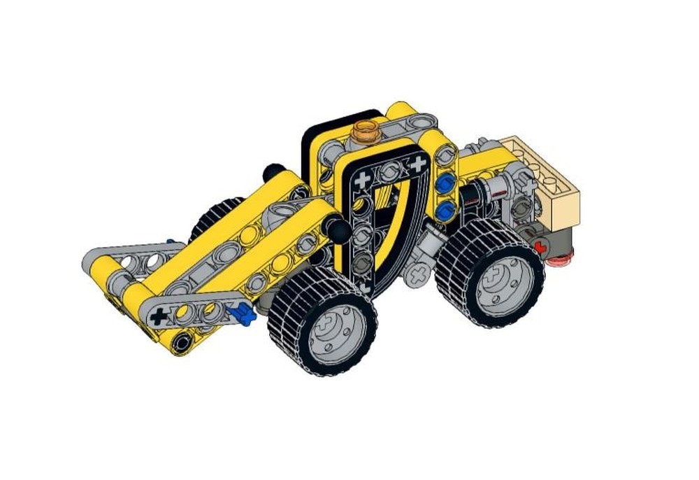 LEGO MOC Mini Front Loader by NARP | Rebrickable - Build with LEGO