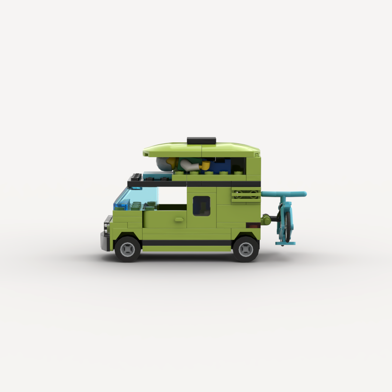 LEGO MOC Little Camper Van by joey_bricks_things | Rebrickable - Build ...