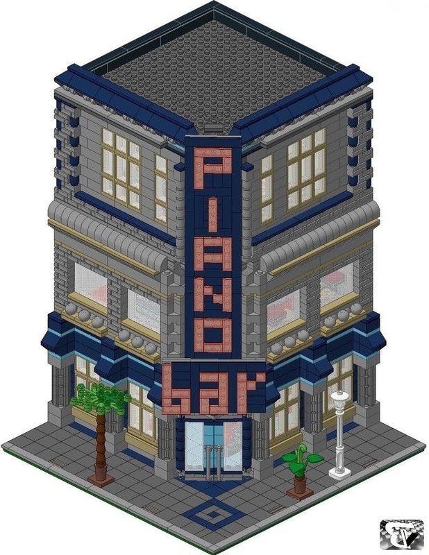 LEGO MOC Piano Bar by BrickVice | Rebrickable - Build with LEGO