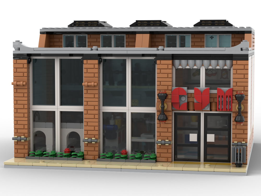 LEGO MOC Muscle Gym by Huebre | Rebrickable - Build with LEGO