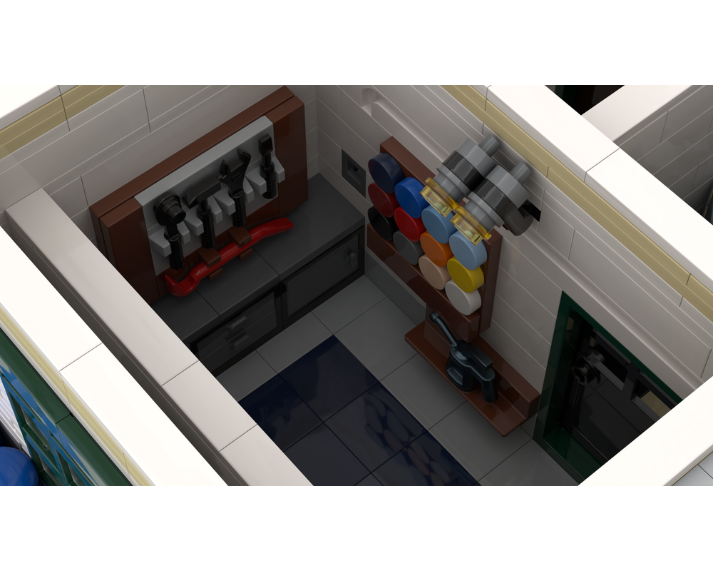 Lego Moc Gas Station And Car Service For Lego City By Mocopolis