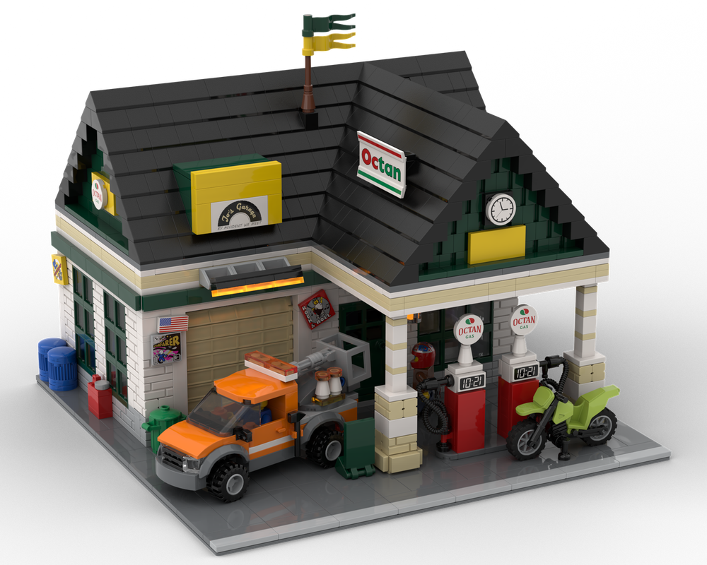 LEGO MOC Gas Station & Car Service for LEGO City by MOCOPOLIS ...
