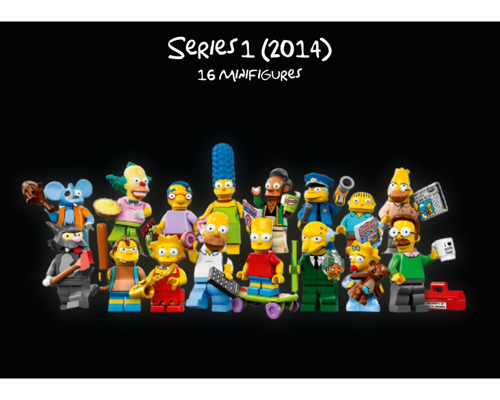 Lego Moc The Simpsons Cmf Minifigures Display Stand By Freddiebricks