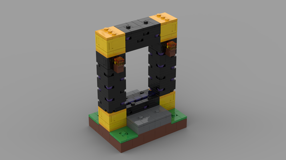 LEGO MOC Minifig scale Nether portal by Mobilox Studios | Rebrickable ...