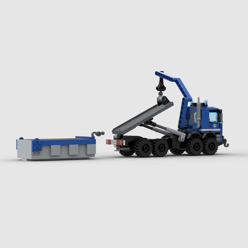LEGO MOC-110509 Lego City THW 8x8 Hookloader with Loading Crane by ...