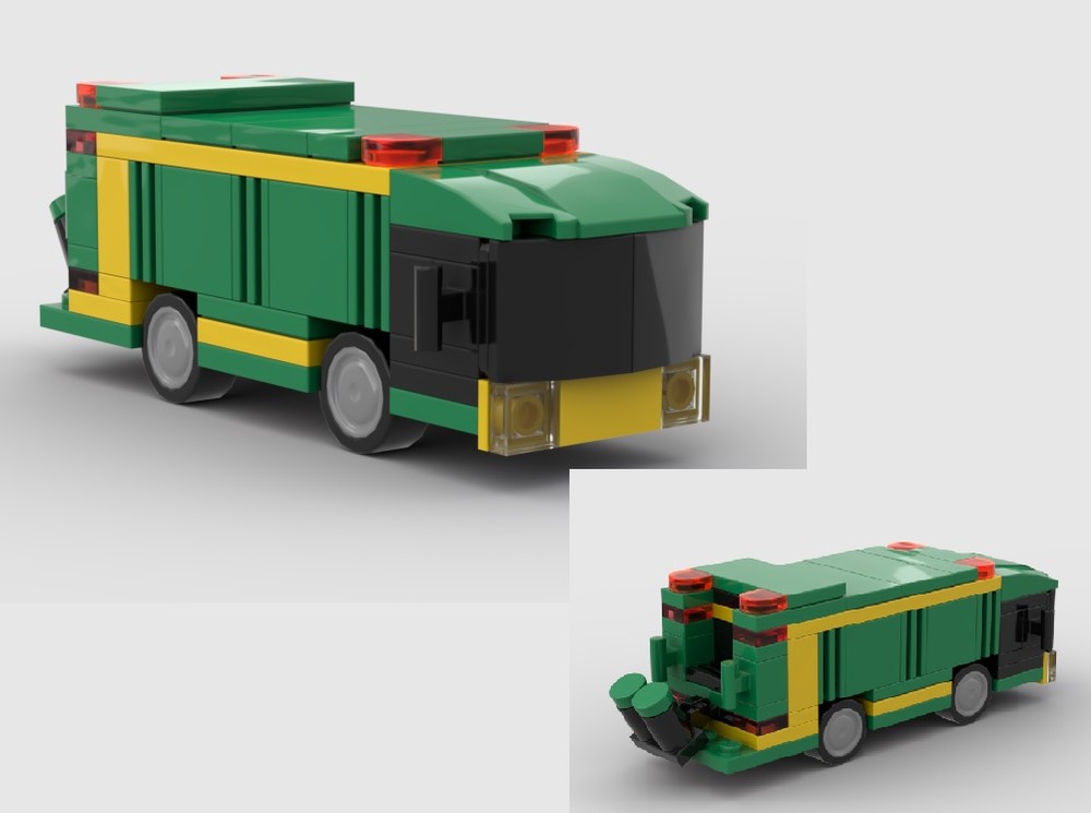 LEGO MOC Garbage truck by Gus_12483 | Rebrickable - Build with LEGO