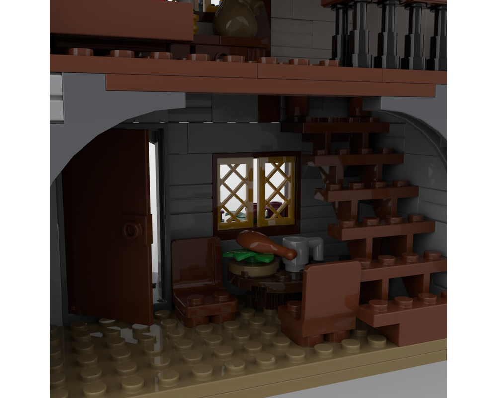 LEGO MOC Medieval Alley's Inn by bricks_fan_uy | Rebrickable - Build ...