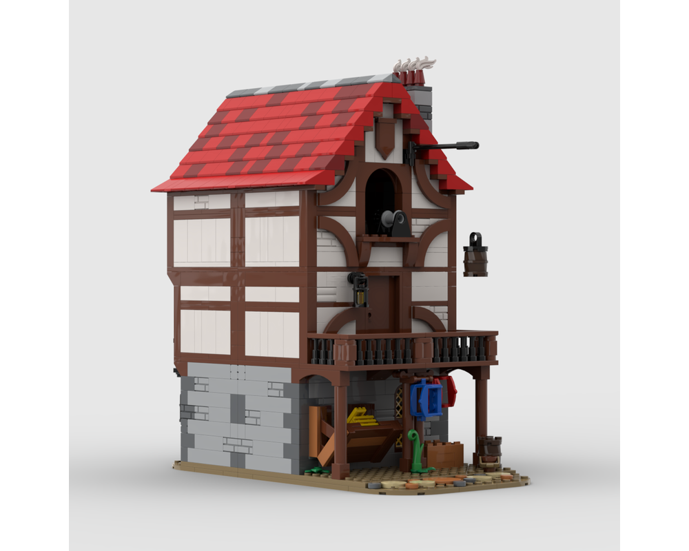 LEGO MOC Medieval Alley's Inn by bricks_fan_uy | Rebrickable - Build ...
