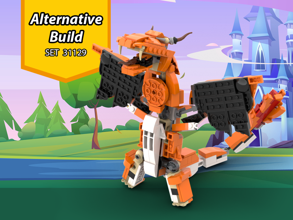 LEGO MOC Dragon 31129 Alternative Build by gabizon | Rebrickable ...