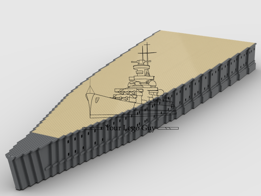 LEGO MOC Admiral Graf Spee (Bow) by Your Brick Guy | Rebrickable ...