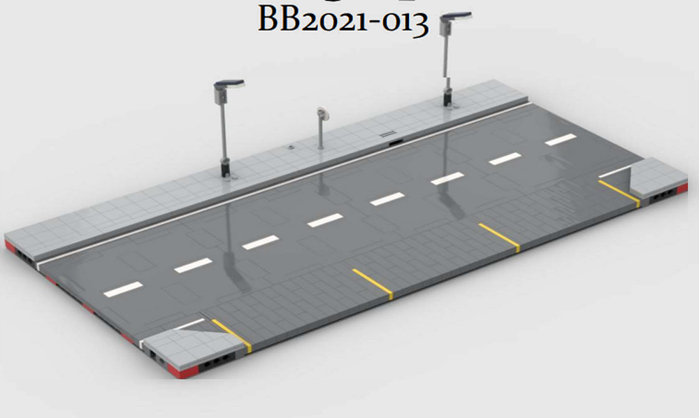 LEGO MOC Lego Mils Road Plate With Parking Spots by Bevinsbricks ...