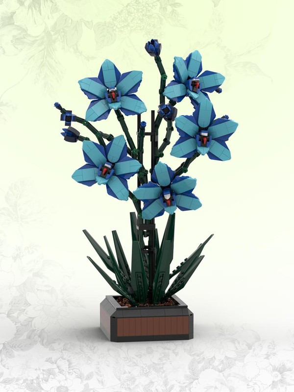LEGO MOC Blue Cymbidium (BT022) by DoctorOctoroc | Rebrickable - Build ...