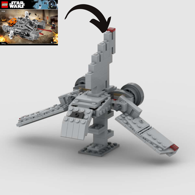 LEGO MOC Imperial shuttle by Flame1002 | Rebrickable - Build with LEGO
