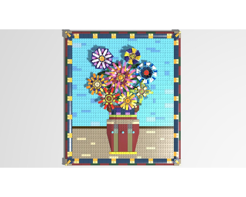 LEGO MOC Floral Canvas - 2 by Hackules | Rebrickable - Build with LEGO