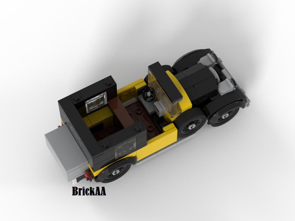 Lego Moc Vintage Taxi By Brickaa Rebrickable Build With Lego