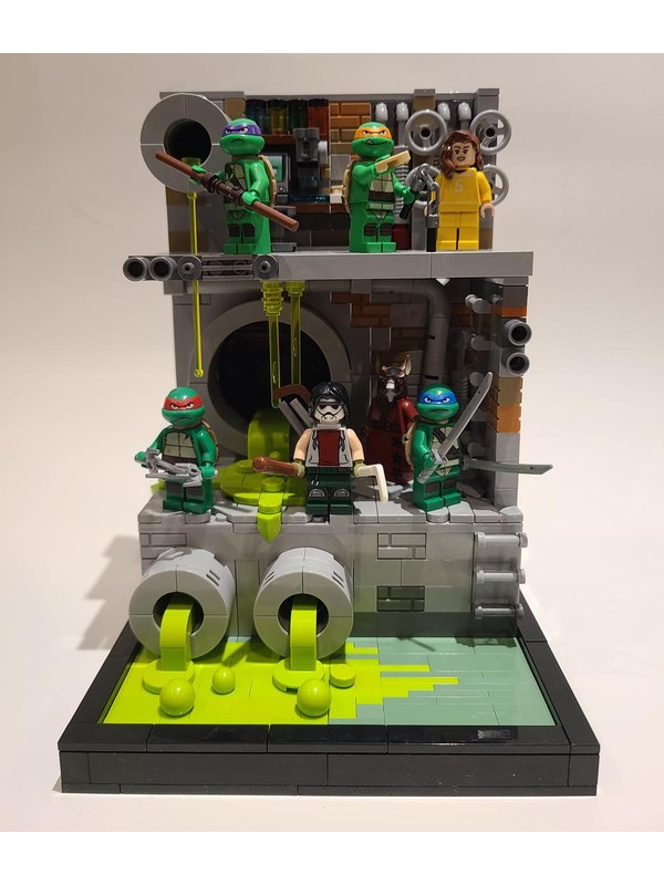 LEGO MOC-111005 TMNT Sewer Diorama MOC - Ninja Turtles by Rossco311 ...