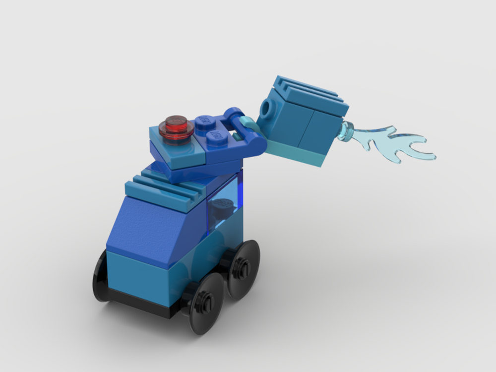 LEGO MOC Mini Fire Truck With Water Cannon by Fiskrs | Rebrickable ...