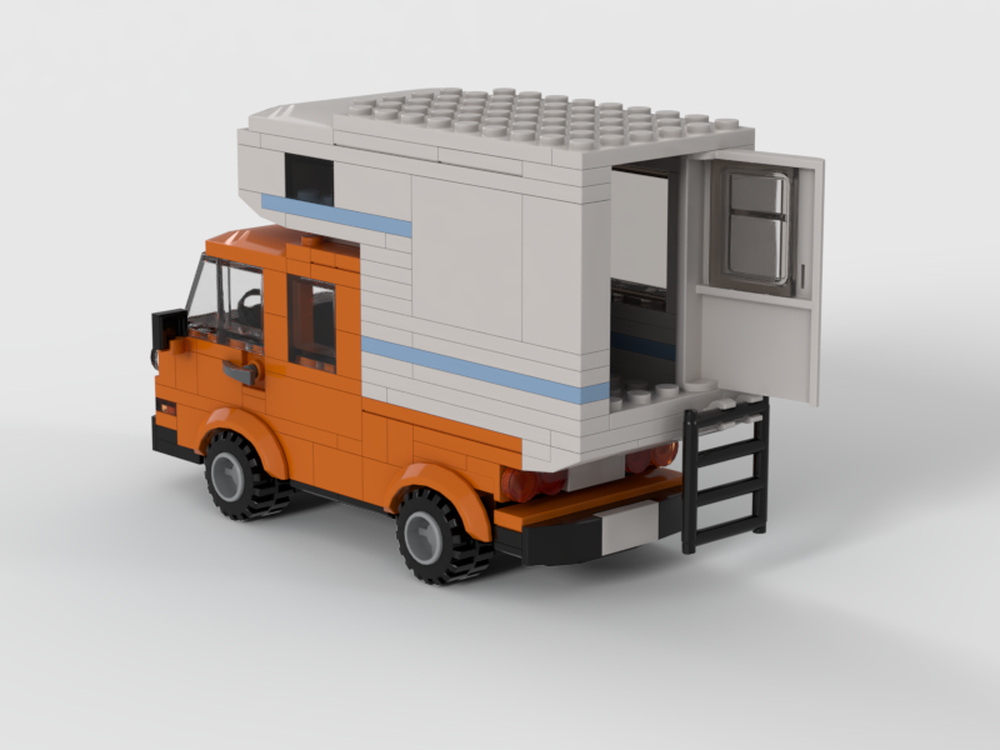 Lego Moc Vw T3 Doka With Pickup Camper By Svenknie Rebrickable