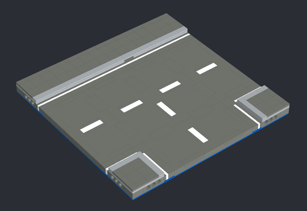 LEGO MOC MILS Road T-intersection by Brick.Luca | Rebrickable - Build ...