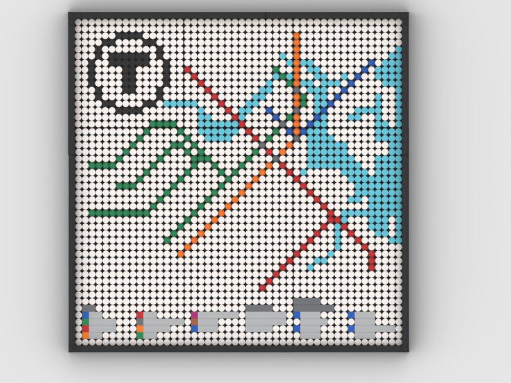 LEGO MOC Boston Subway Map Mosaic by ReubenThePiggie | Rebrickable ...