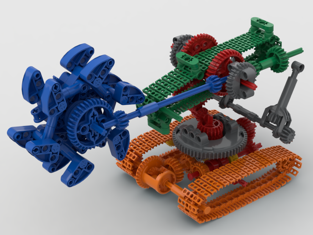 LEGO MOC Bucket Wheel Excavator by artemisovsky | Rebrickable - Build ...