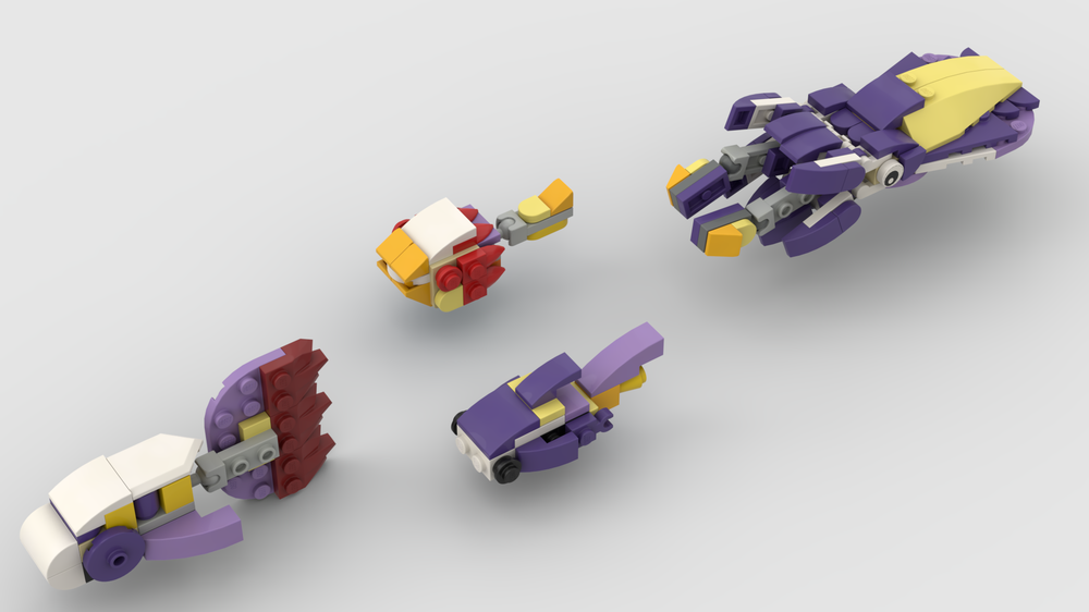 LEGO MOC Cuttlefish and tropical fishes by qusimano | Rebrickable ...