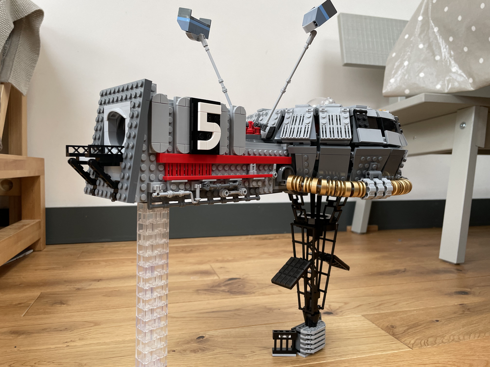 Lego Moc Thunderbird 5 By Tomclarke Rebrickable Build With Lego