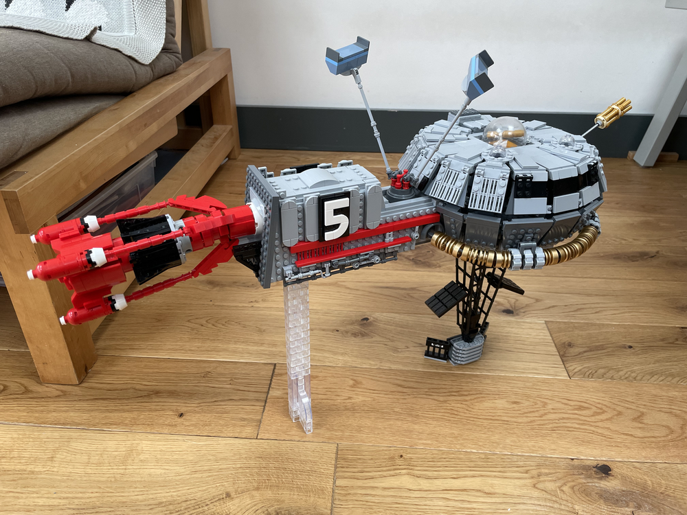 Lego Moc Thunderbird 5 By Tomclarke Rebrickable Build With Lego