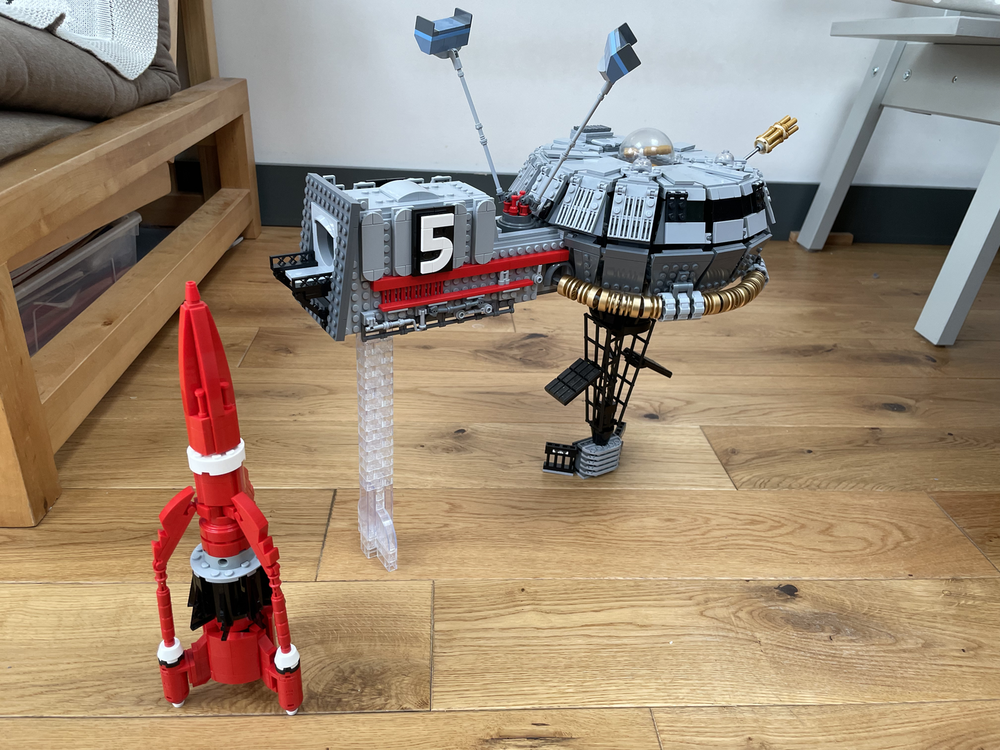 Lego Moc Thunderbird 5 By Tomclarke Rebrickable Build With Lego