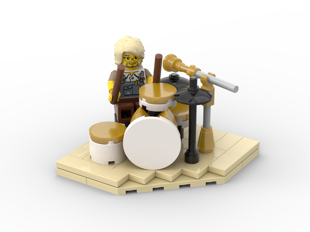 LEGO MOC The Drummer by bugsbycarlin | Rebrickable - Build with LEGO