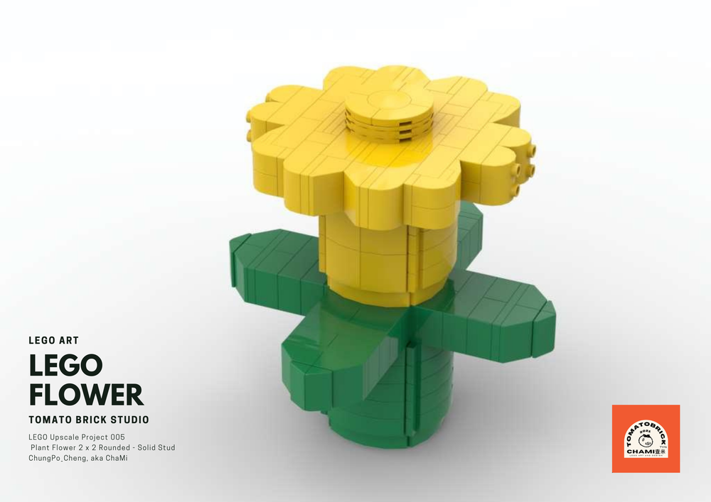 LEGO MOC LEGO Flower Upscaled by ChungPo_Cheng | Rebrickable - Build ...