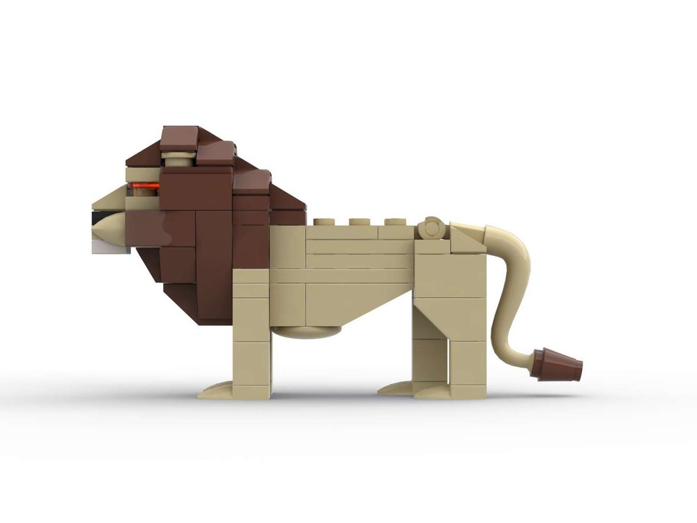 LEGO MOC Lion by Allen0937 | Rebrickable - Build with LEGO
