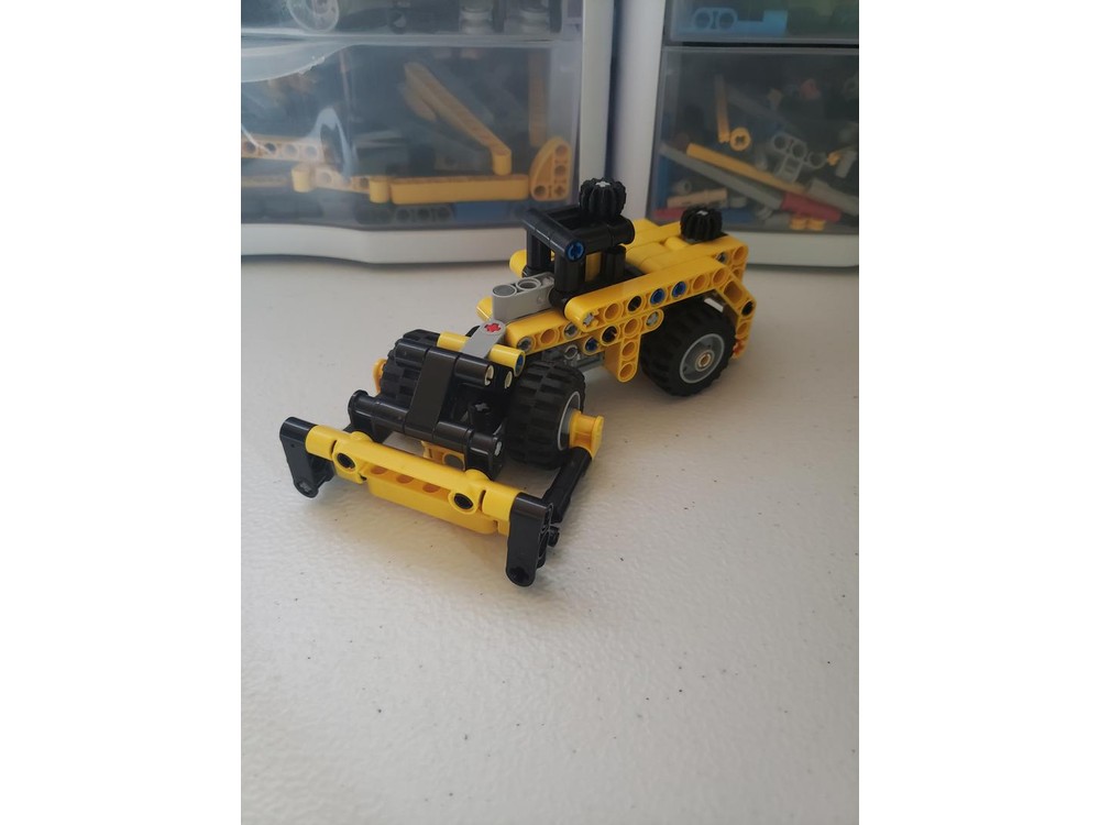 Lego Moc Mini Wheel Dozer By Adilophosaurus Rebrickable Build With
