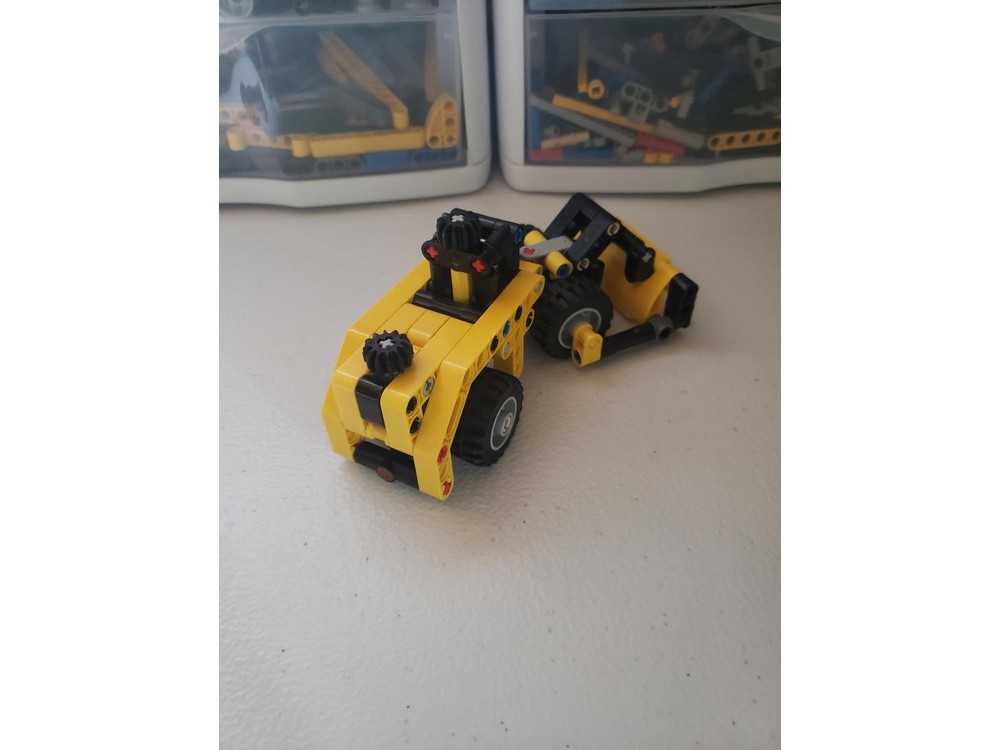 Lego Moc Mini Wheel Dozer By Adilophosaurus Rebrickable Build With
