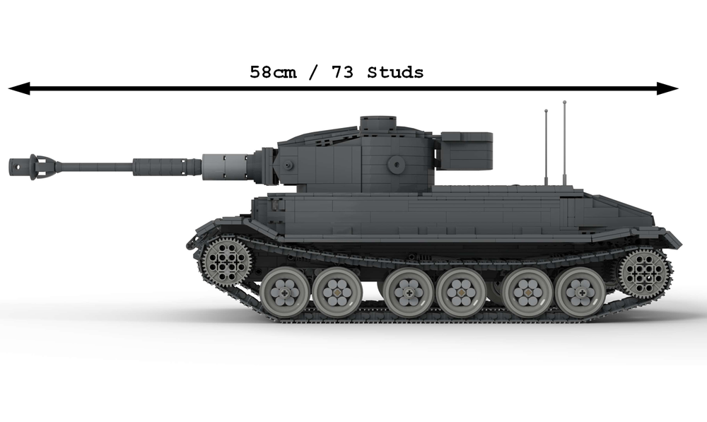 LEGO MOC WW2 Tank - Tiger (P) - VK 45.01 (P) by Gautsch | Rebrickable ...