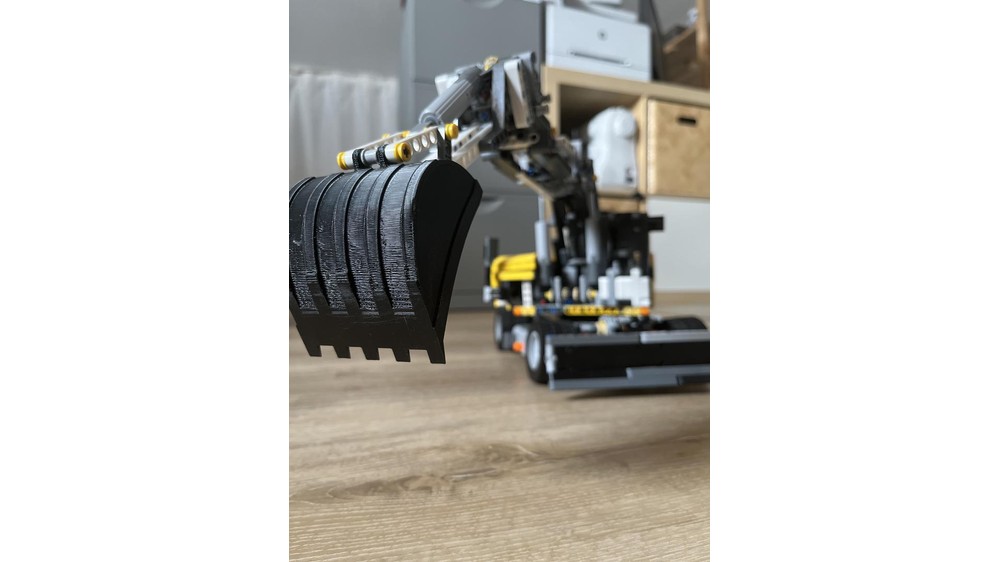 Lego Moc Wheeled Excavator By Llakie Rebrickable Build With Lego