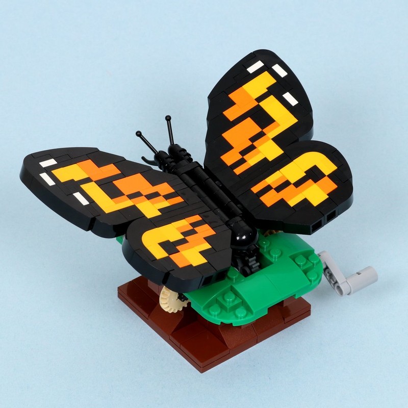 LEGO MOC Butterfly Sunning its Wings by JKBrickworks | Rebrickable ...