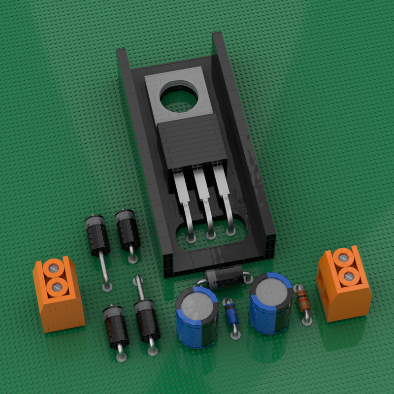 LEGO MOC Rectifying Circuit with Voltage Stabilisation by limefrog ...