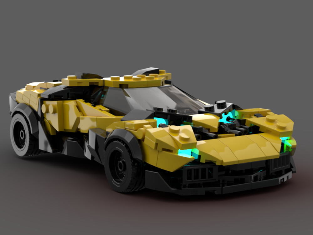 LEGO MOC Armored Hypercar(yellow) by Mackur04 | Rebrickable - Build ...