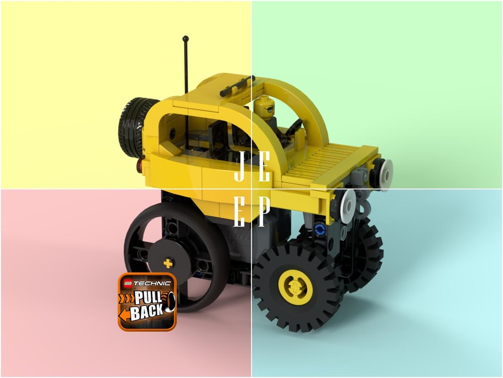 LEGO MOC Pullback Jeep by asnoopy | Rebrickable - Build with LEGO