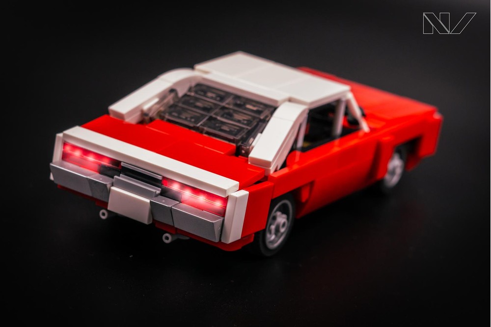 LEGO MOC 1970 Dodge Charger by NV Carmocs | Rebrickable - Build with LEGO