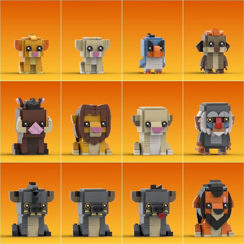 LEGO MOC-112006 The Lion King Brickheadz Collection by DrBrickheadz ...