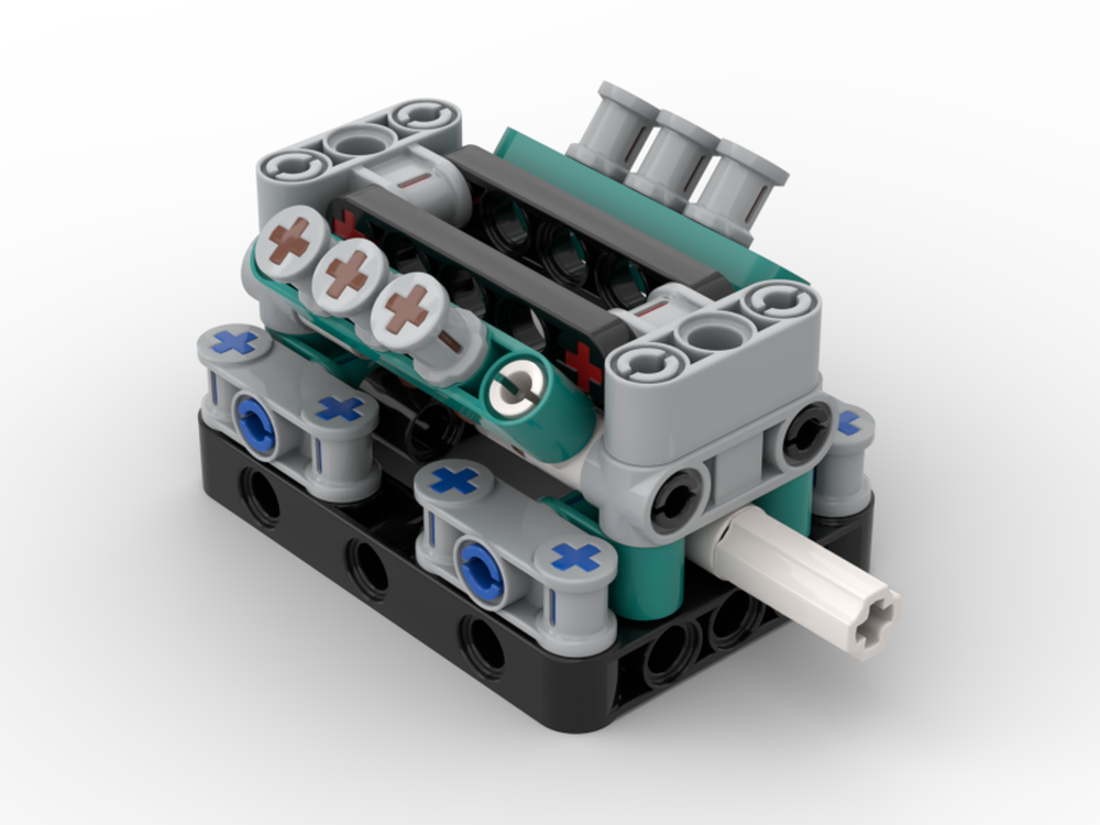 LEGO MOC V6 Engine by BD Technic | Rebrickable - Build with LEGO