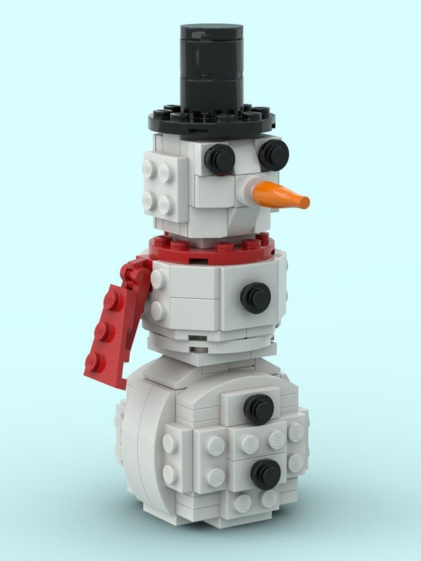 LEGO MOC Snowman by tomtoms_design | Rebrickable - Build with LEGO