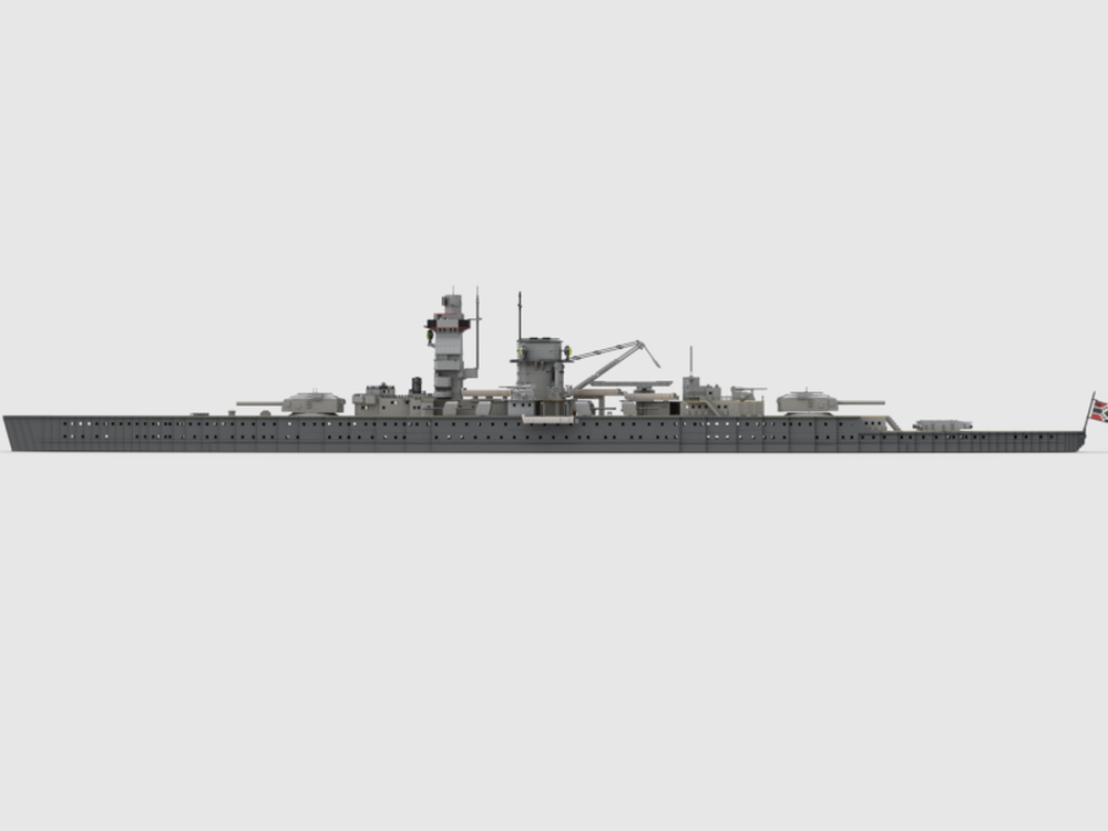 LEGO MOC Admiral Graf Spee by Your Brick Guy | Rebrickable - Build with ...