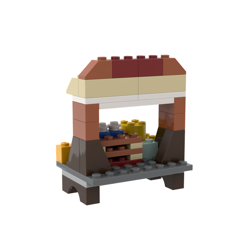 LEGO MOC 10696: Market Stall (Dairy) by BrickAlchemist | Rebrickable ...
