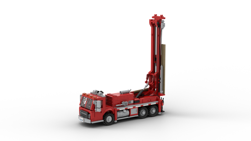 LEGO MOC Mack LR Well Driller by Yellow.LXF | Rebrickable - Build with LEGO