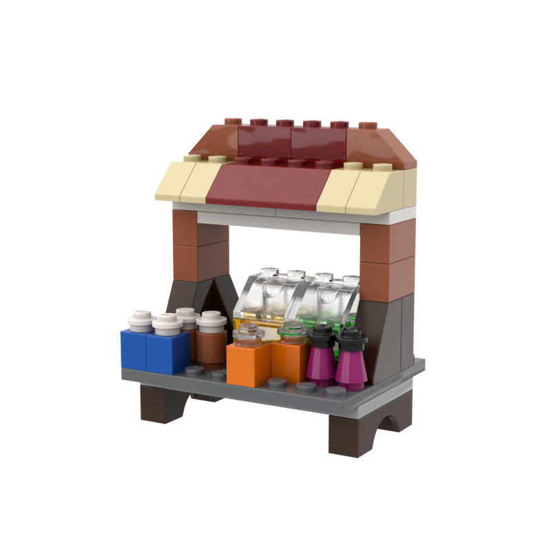 LEGO MOC 10696: Market Stall (Beverage) by BrickAlchemist | Rebrickable ...
