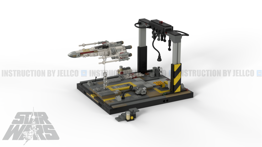 Lego Moc Micro Diorama Rebel Alliance Hangar Redesigned For Micro