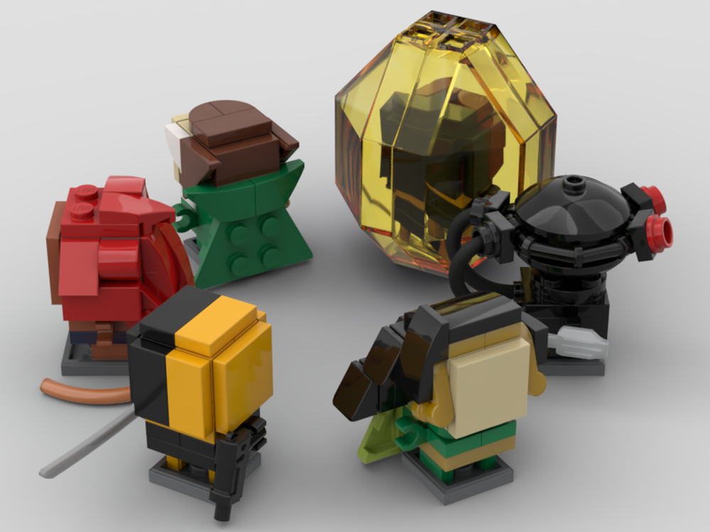 LEGO MOC Mini-brickheadz - DC Vilains by Thierry | Rebrickable - Build ...